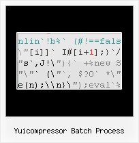 Yuicompressor Batch Process - Javascript Obfuscator